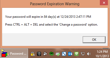 EBLEND IT: Windows 7 Password Change Prompt as Scheduled Task
