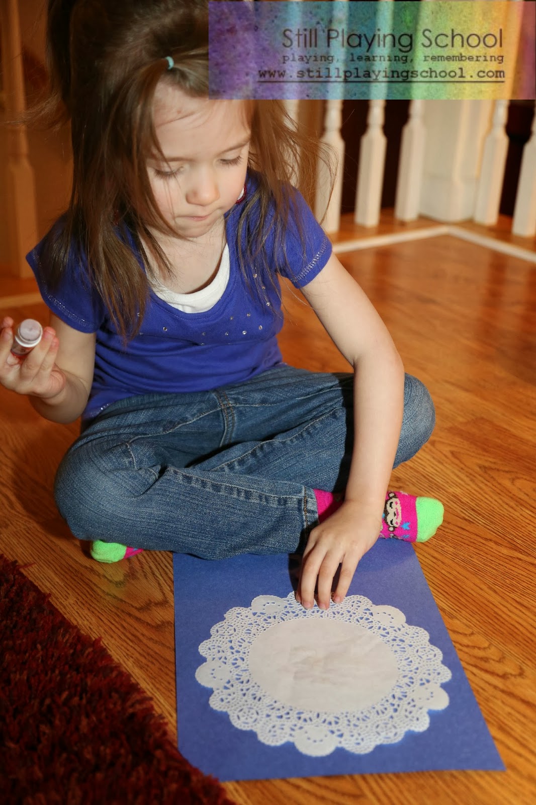 Polar Bear Doily Craft | Still Playing School