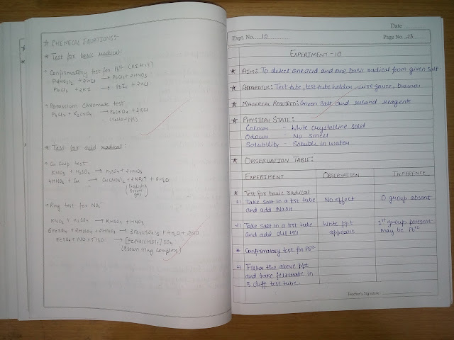 To Detect One Acid And One Basic Radical Salt Experiment : Pb(NO3)2 ...