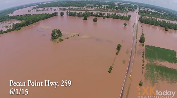 Around Texarkana: Latest Aerial Footage of Red River Flooding in Bowie ... Around Texarkana: Latest Aerial Footage of Red River Flooding in Bowie ...