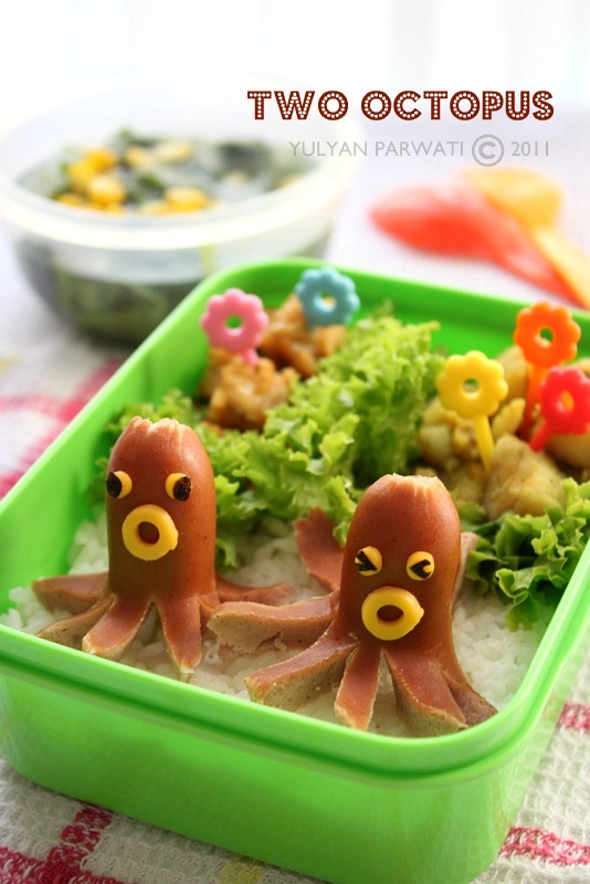 Cooking With Love: Two Octopus Bento