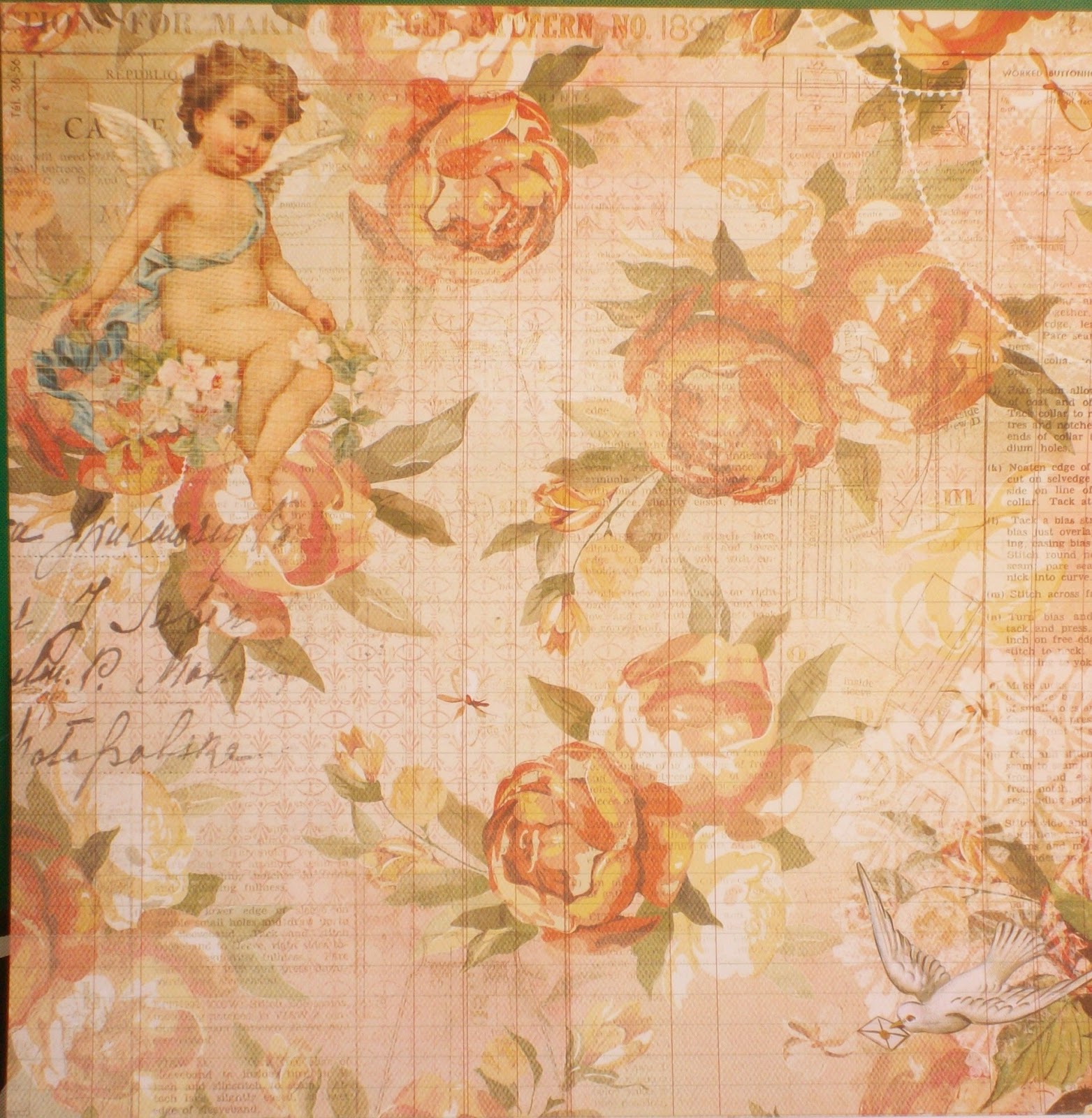 Papeles, servilletas y telas de Tere: Papel vintage 018