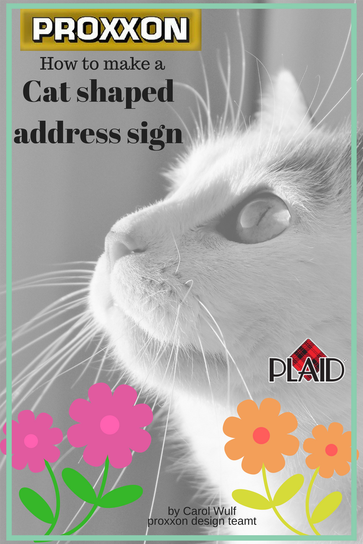 Tiny Tool Time: How to make a cat address sign