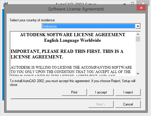 Langkah - langkah menginstall AutoCAD 2002 ~ Noval Parinussa's Blog