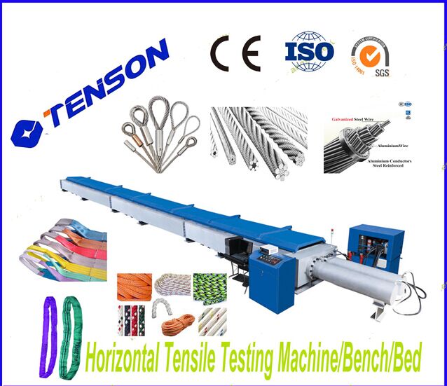 horizontal tensile testing machine: steel wire rope tensile testing bed