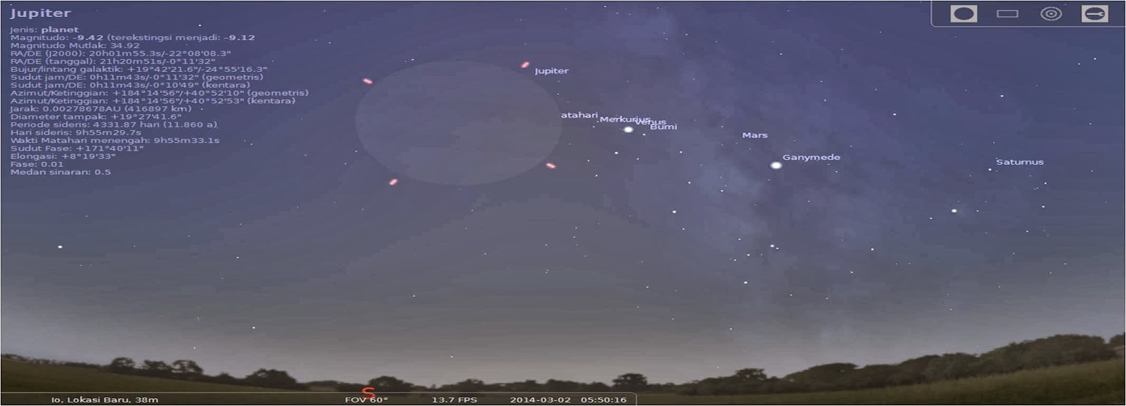 Tutorial Operating Stellarium | Everything's here~