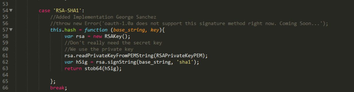 OAuth 1.0a Request Signing and Verification - HMAC-SHA1 - HMAC-SHA256