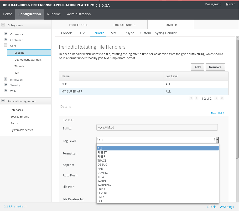 Software in a Nutshell: Configuring Log4j for JBOSS EAP 6 (and probably ...