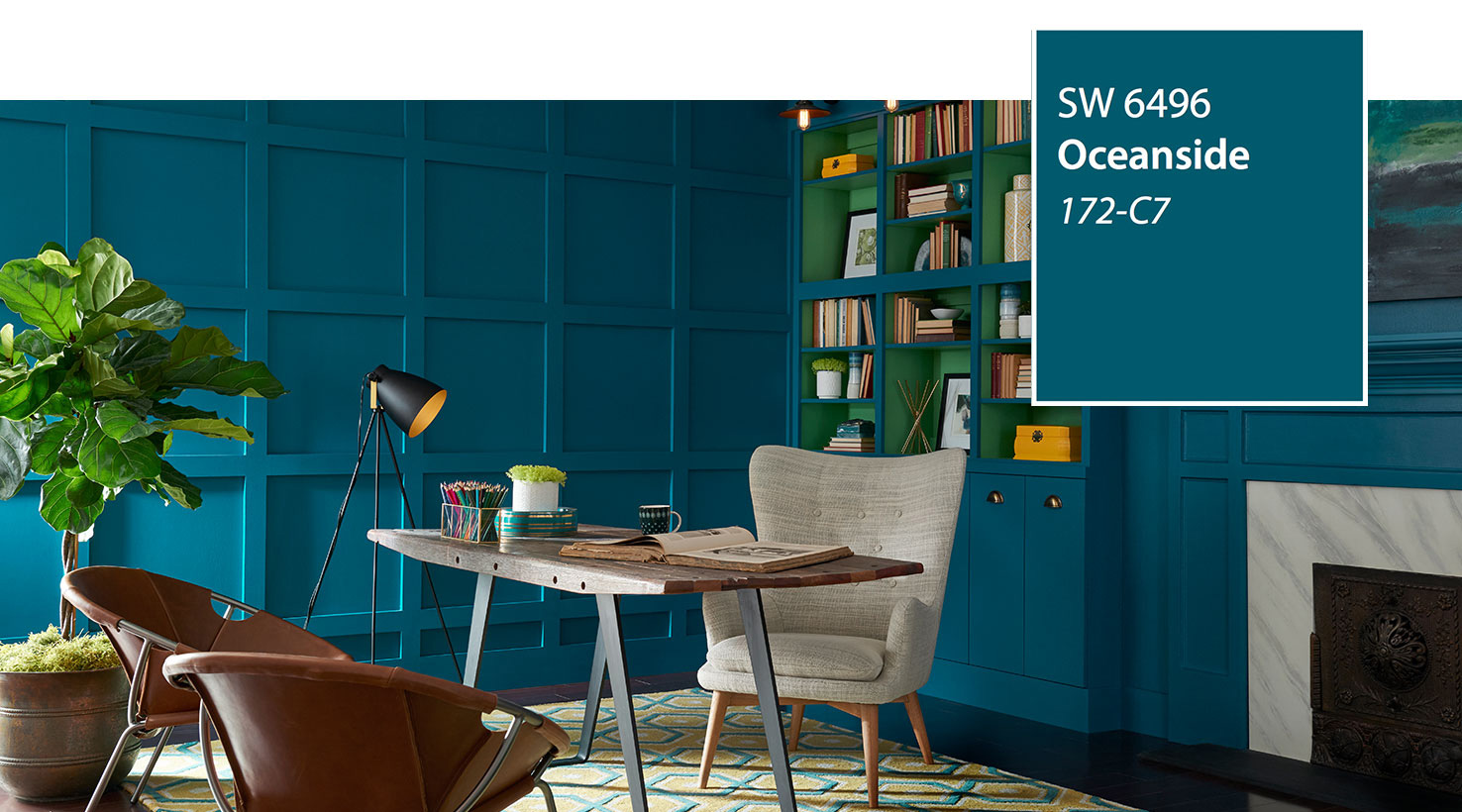 Trendsetter Interiors: Sherwin Williams' Color of the Year: Oceanside ...