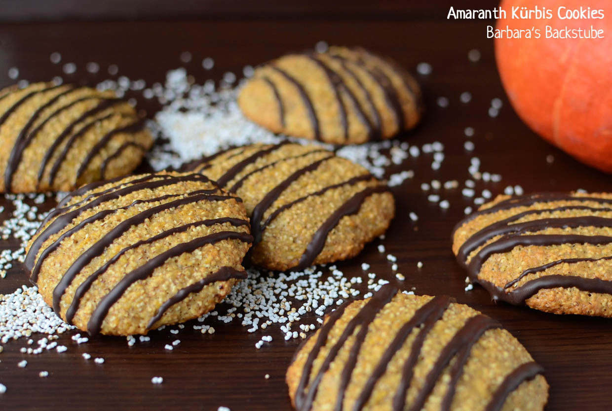 Barbara's Backstube: Amaranth Kürbis Cookies