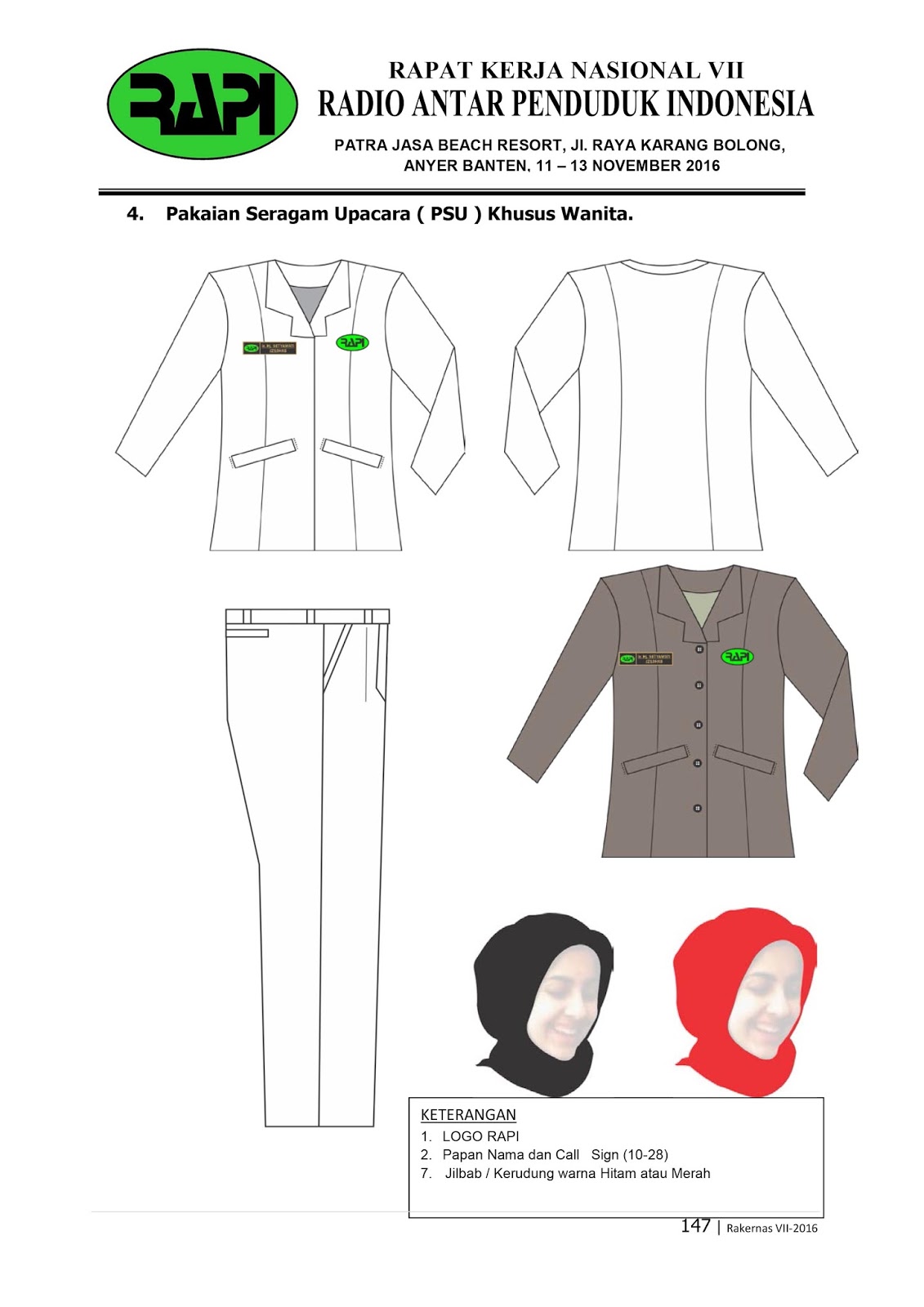 Radio Antar Penduduk Indonesia: STANDAR SERAGAM RAPI NASIONAL