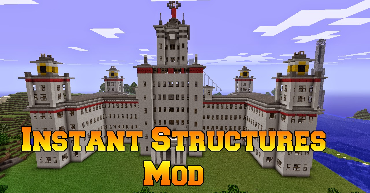 Minerocraft Instant Structures Mod 1 7 10 1 7 2