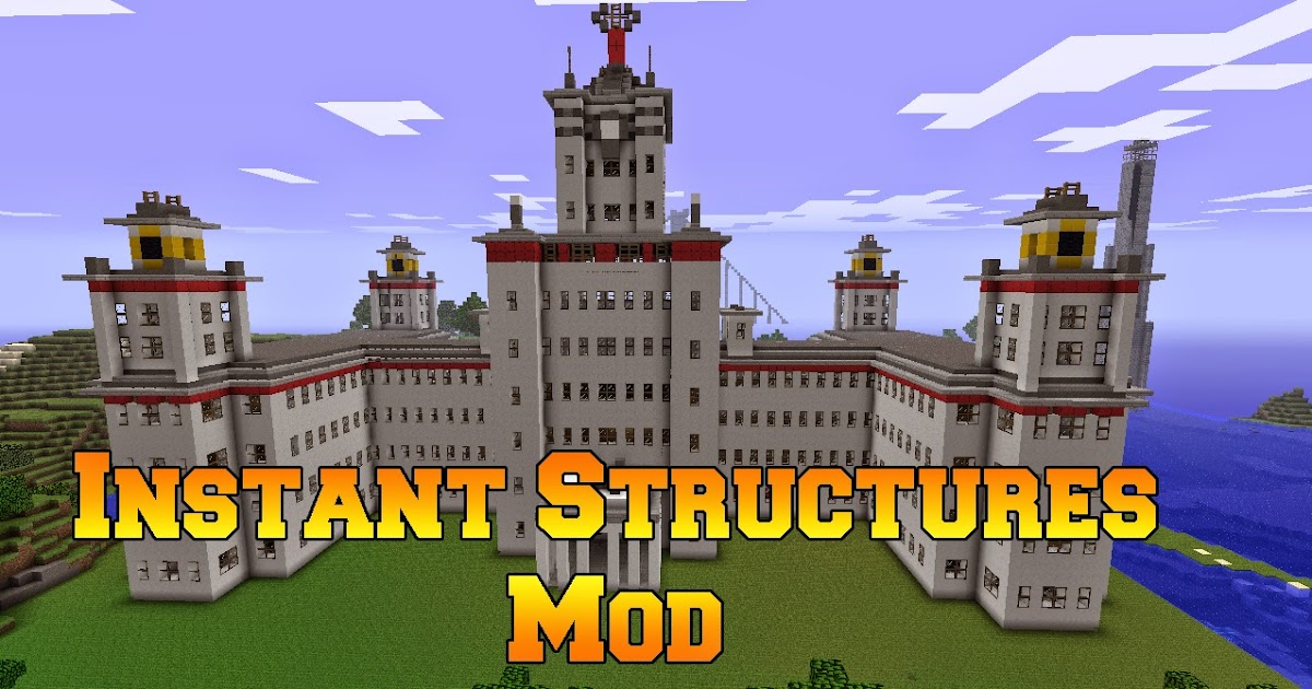 Minerocraft: Instant Structures Mod 1.7.10/1.7.2