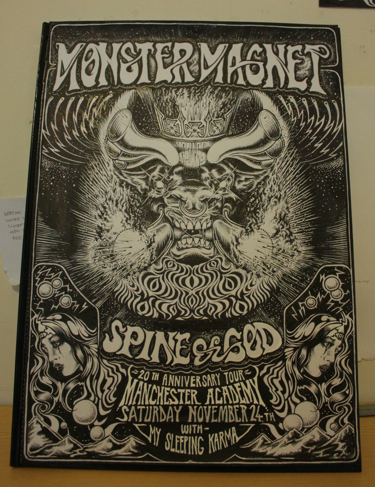 INSIDE THE ROCK POSTER FRAME BLOG: Monster Magnet Manchester poster by ...