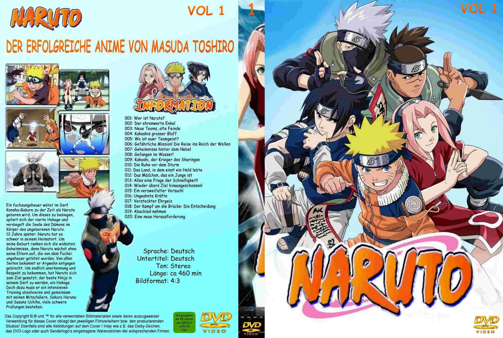 Cover Animes: Naruto DVD Collection: Vol.1 German