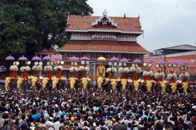 newspics: Thrissur (Pakal) Pooram festival begins