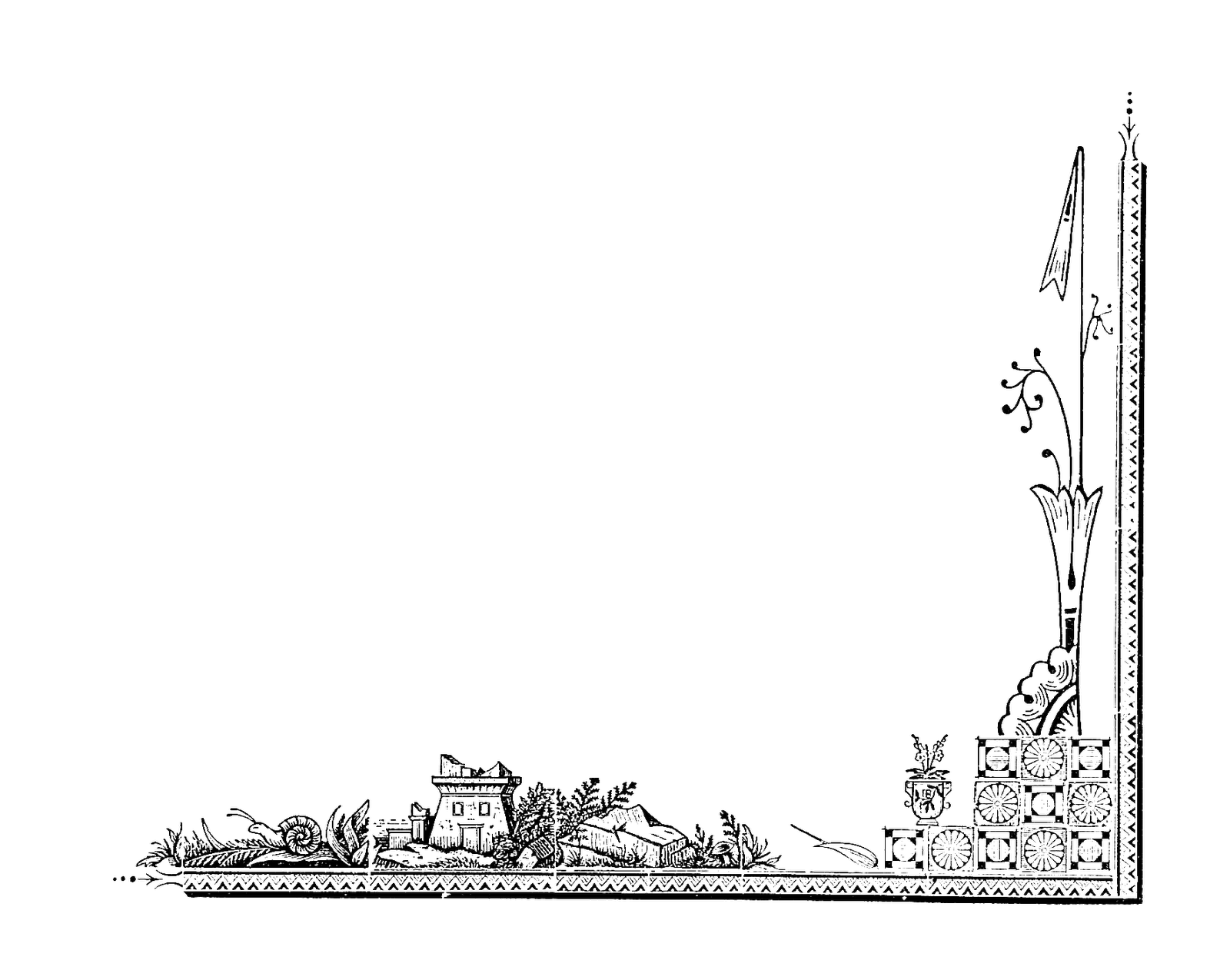 Digital Stamp Design: Free Corner Digital Stamp: Eclectic Corner Design ...