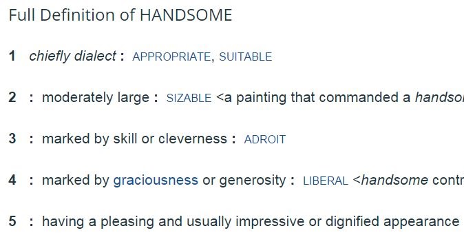 NutMeg: The Truth about Beauty; the Definition of “Handsome”