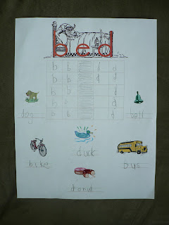 Schooling At Home Happenings: Letter b and d Activity