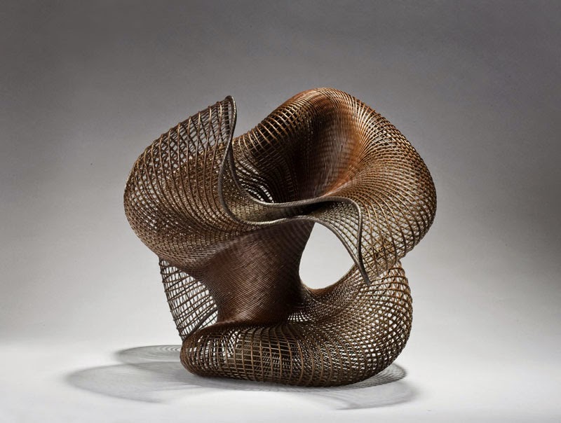 contemporary woven bamboo crafts ~ art craft projects