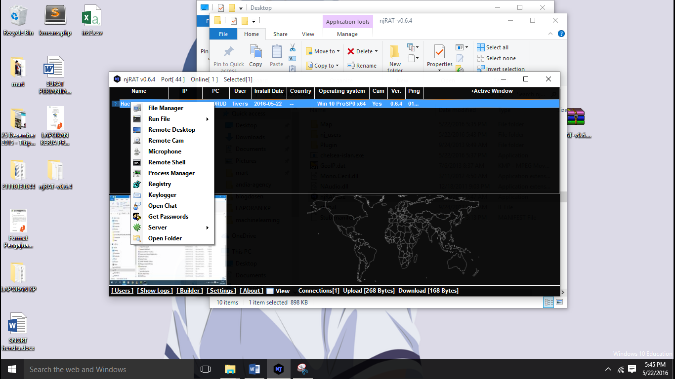 cara hacking menggunakan nJRAT