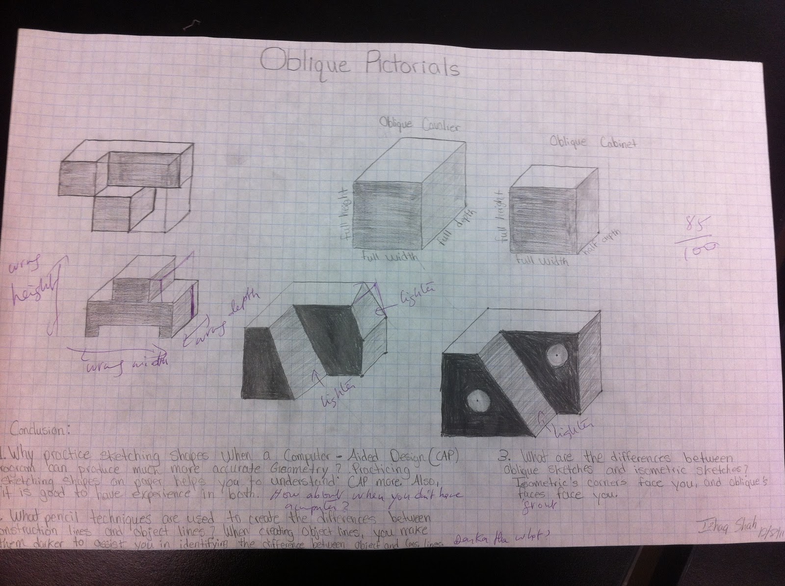 I. Shah's Intro to Engineering Design Portfolio: Sketching of Multiple ...