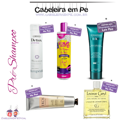Pré Shampoo para proteção Capilar (Lista) - Cabeleira em Pé