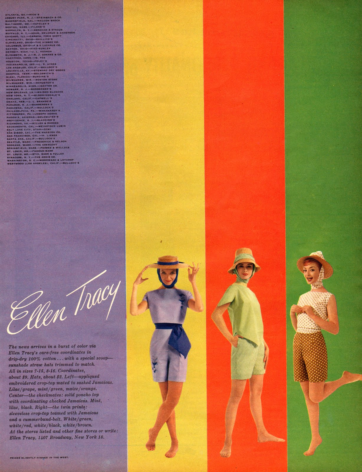 17 Bright and Colorful Fashion Adverts From 'Seventeen' Magazine in the ...