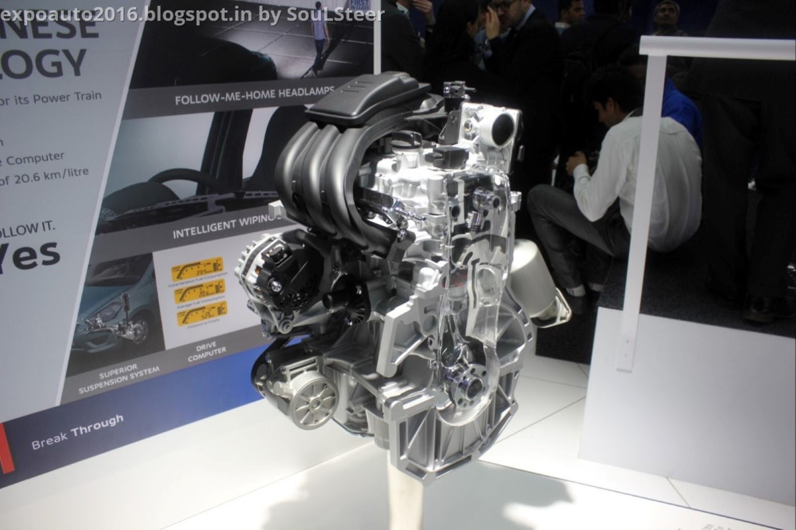 Auto Expo 2016 by SouLSteer: Datsun HR12DE petrol engine used in Go ...