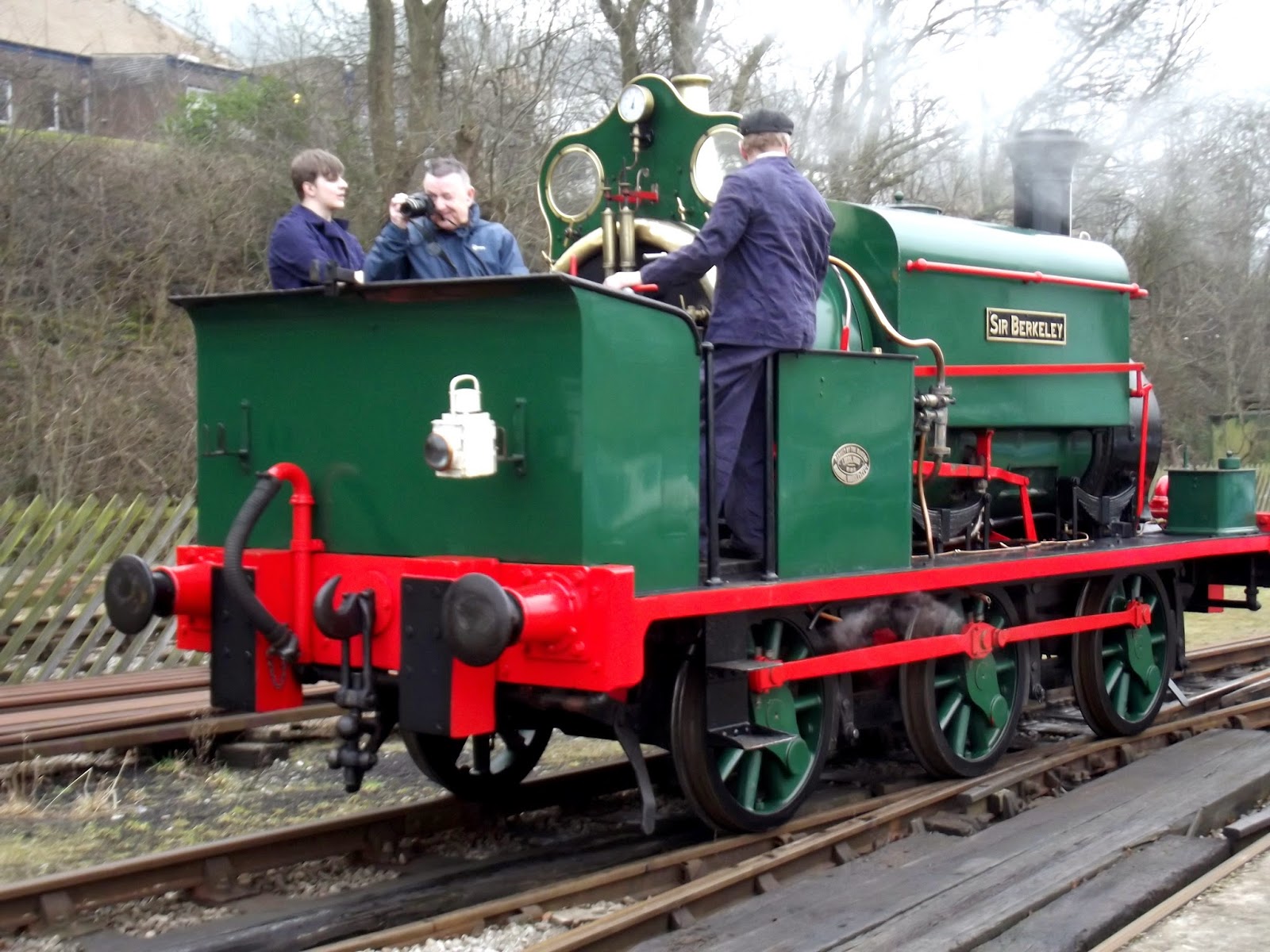 Steam Memories: 'Sir Berkeley' at Ingrow yesterday 15/2