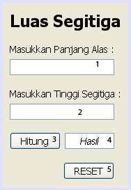 TUTORIAL MENGHITUNG LUAS SEGITIGA | belajar java dan tutorial netbean
