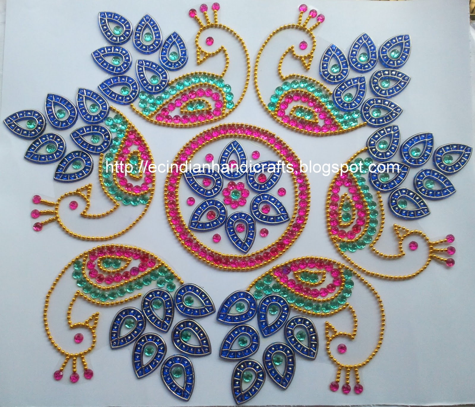 Easy Crafts - Explore your creativity: Kundan rangolis