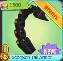 Animal Jam Roar: Scorpion Tail Armor