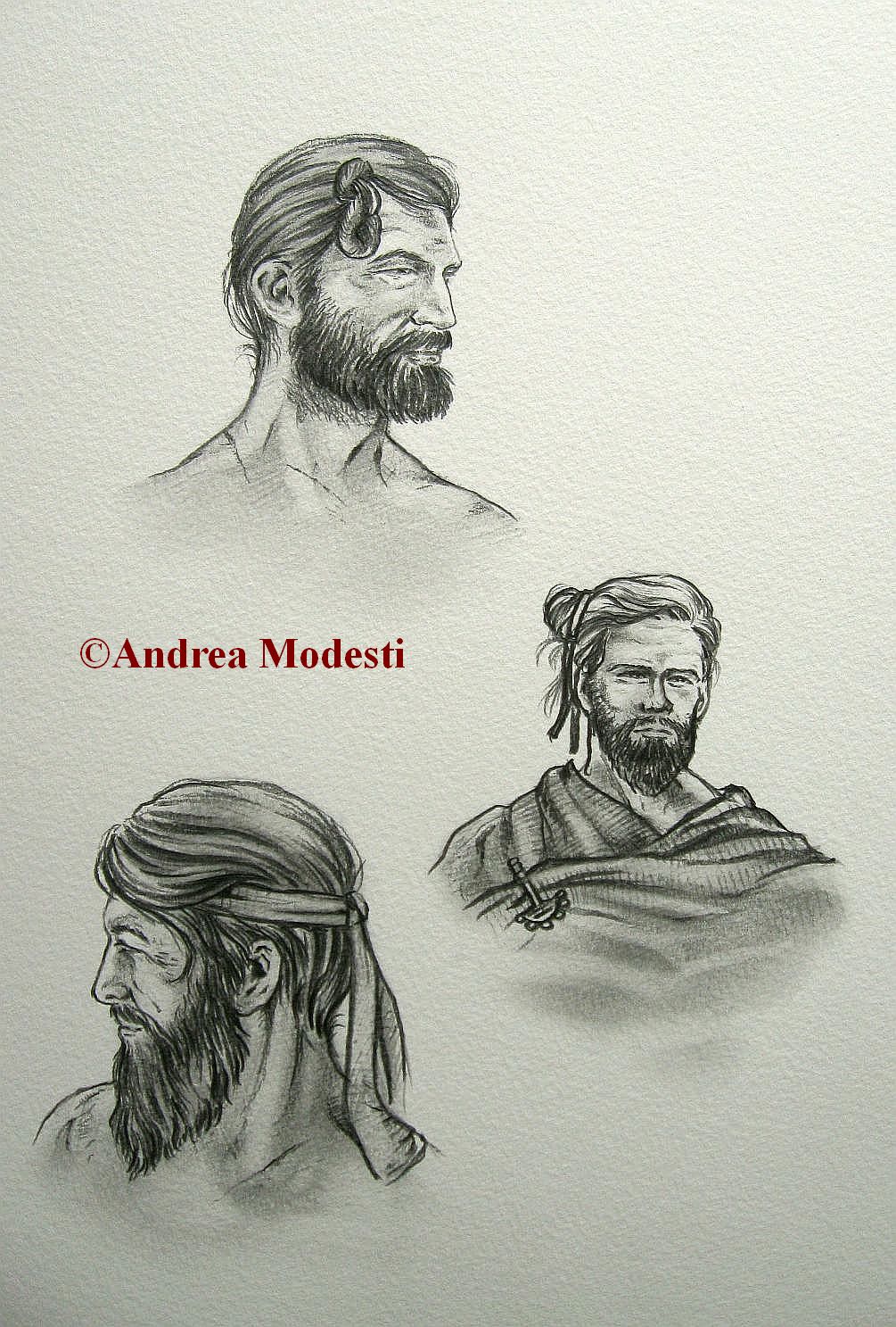 Andrea Modesti Art and Illustration: Germanic Warrior and Suebian knot ...