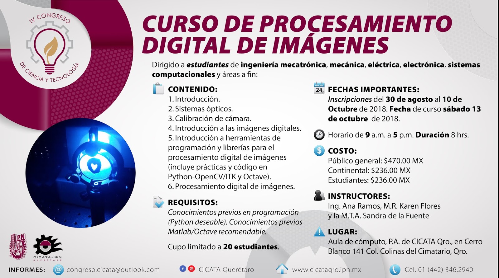 Curso de procesamiento digital de imágenes
