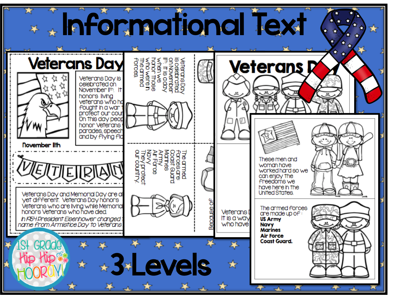 1st Grade Hip Hip Hooray!: Veterans Day