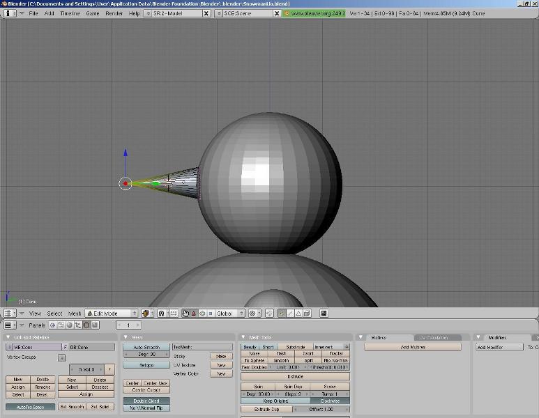 Уроци на фотошоп, GIMP, MS Office, Scratch, HTML&CSS: Snowman in blender tutorial / Снежен човек ...