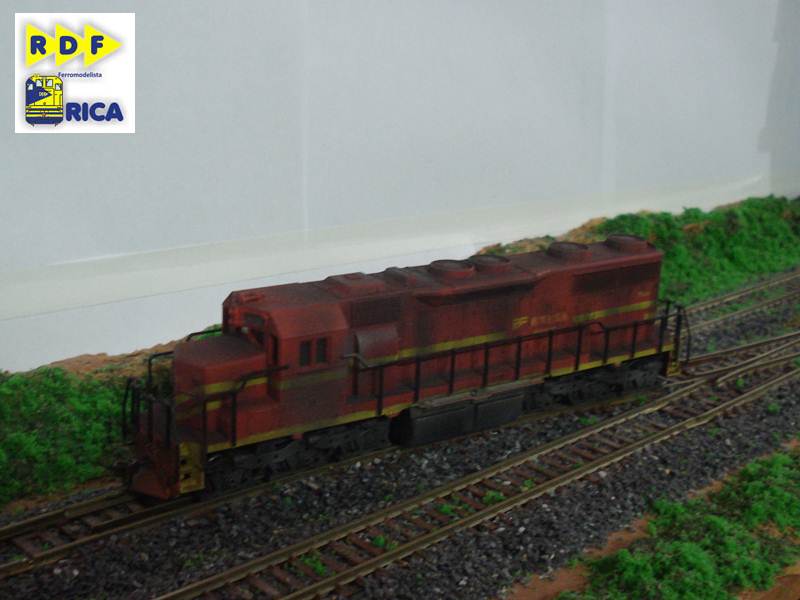 RICA RDF Ferromodelista: EMD SD38M RFFSA / MRS Logística