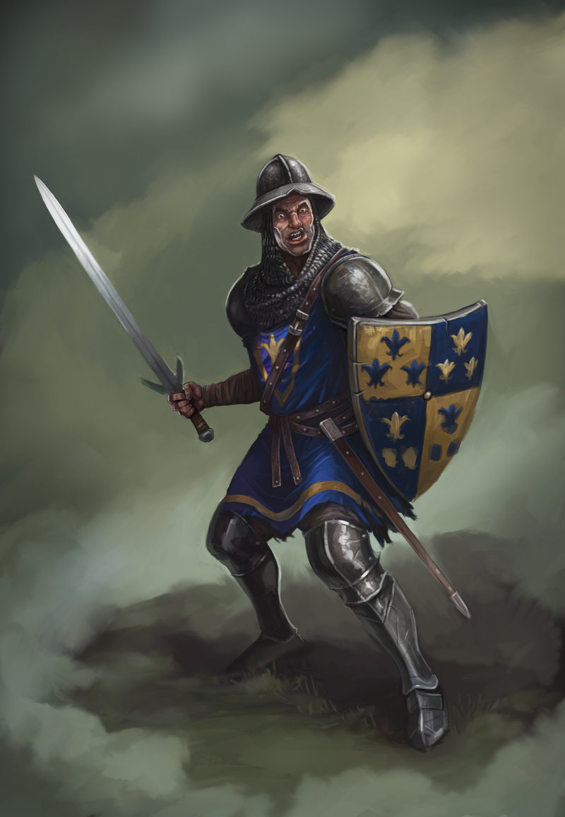 Warriors in art: English Knight concept 1 by Valeri Petkov