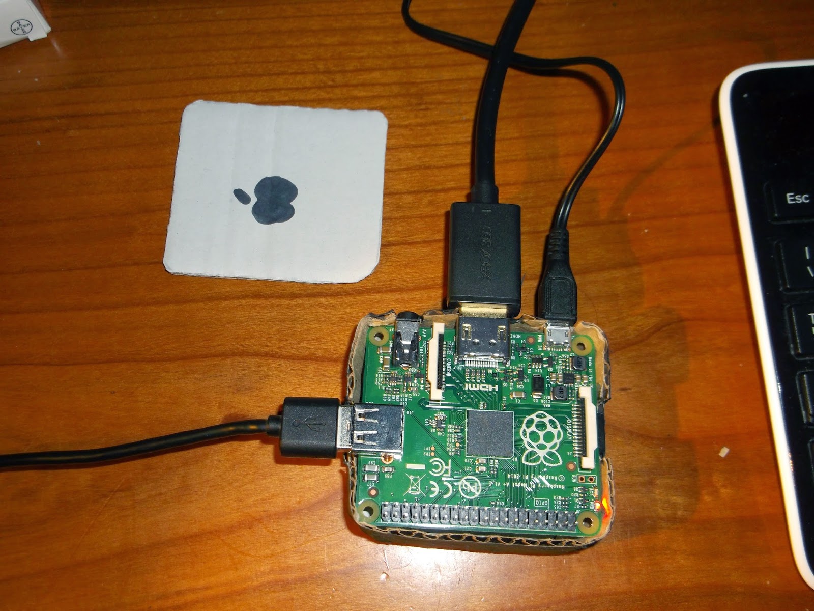MaTT TeCh Homebrew Electronics : Raspberry Pi Model A+ Mac Mini Paper Case