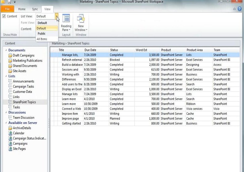 Synchronize SharePoint 2010 features: Synchronize SharePoint content ...