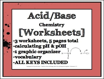 TEACHING SCIENCE: Acid/Base Chemistry Worksheets