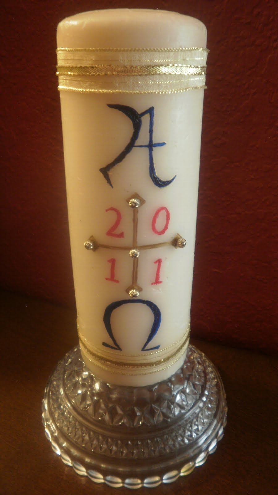 A Place Embraced by Harmony: Our 2011 Paschal Candle + Tutorial