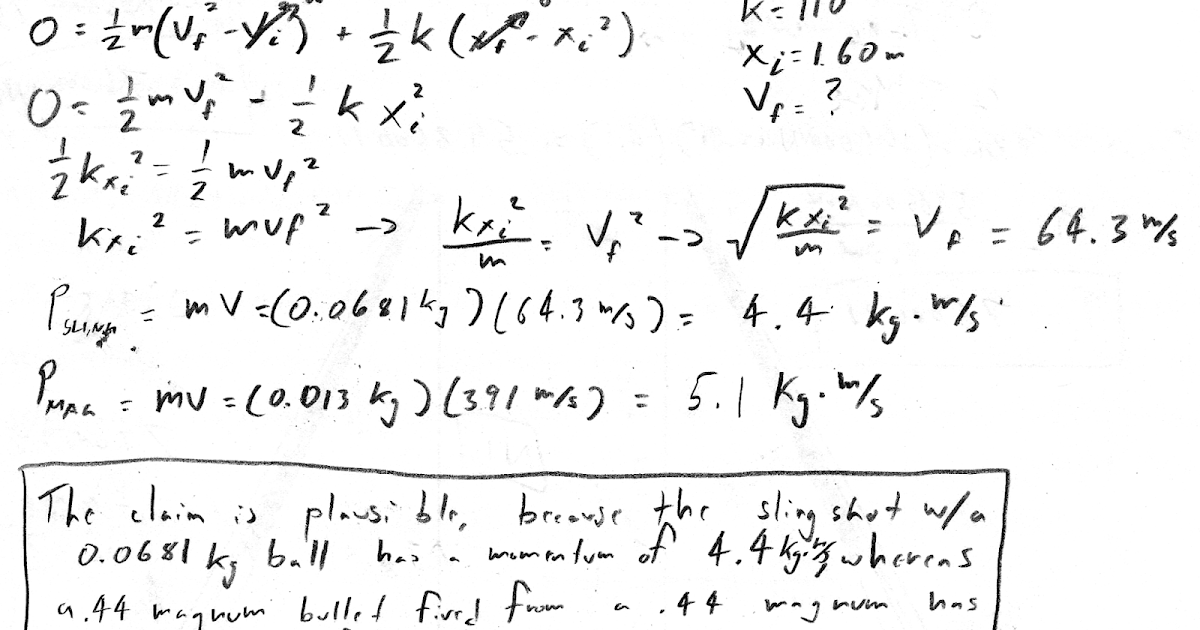 P-dog's blog: boring but important: Physics midterm problem: momentum ...