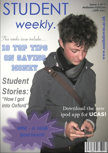 Lauren Edwins AS Media: Student Magazine Front Cover.