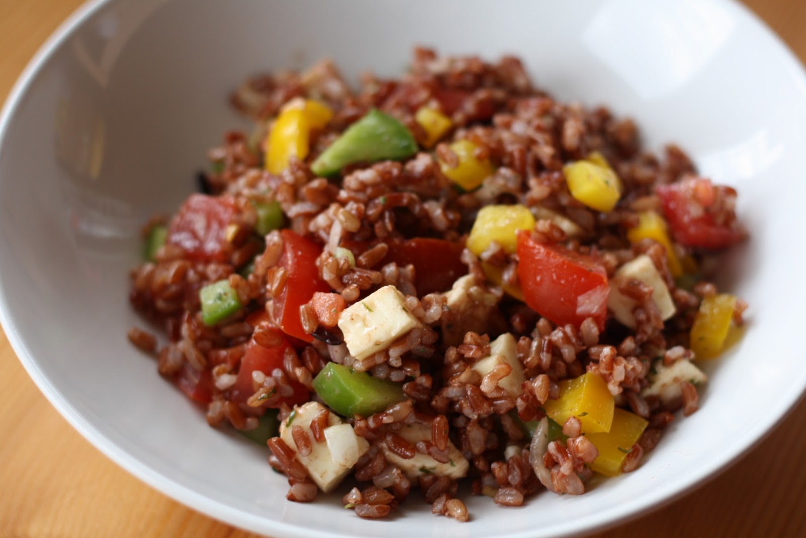 Spatules et Crochets: Salade de riz rouge