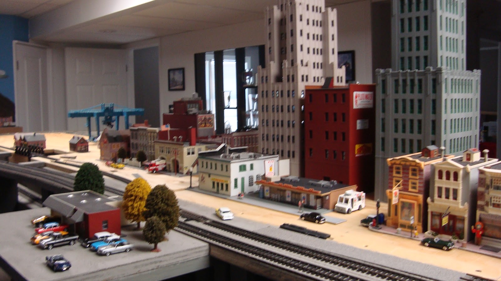 New York Central Train Layout: Upper Mainline Track Work Completed