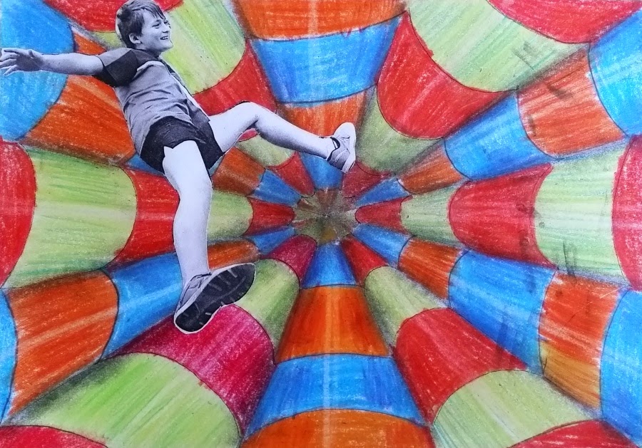 Gr8 Art Fun!!: Falling .... Just Fooling!