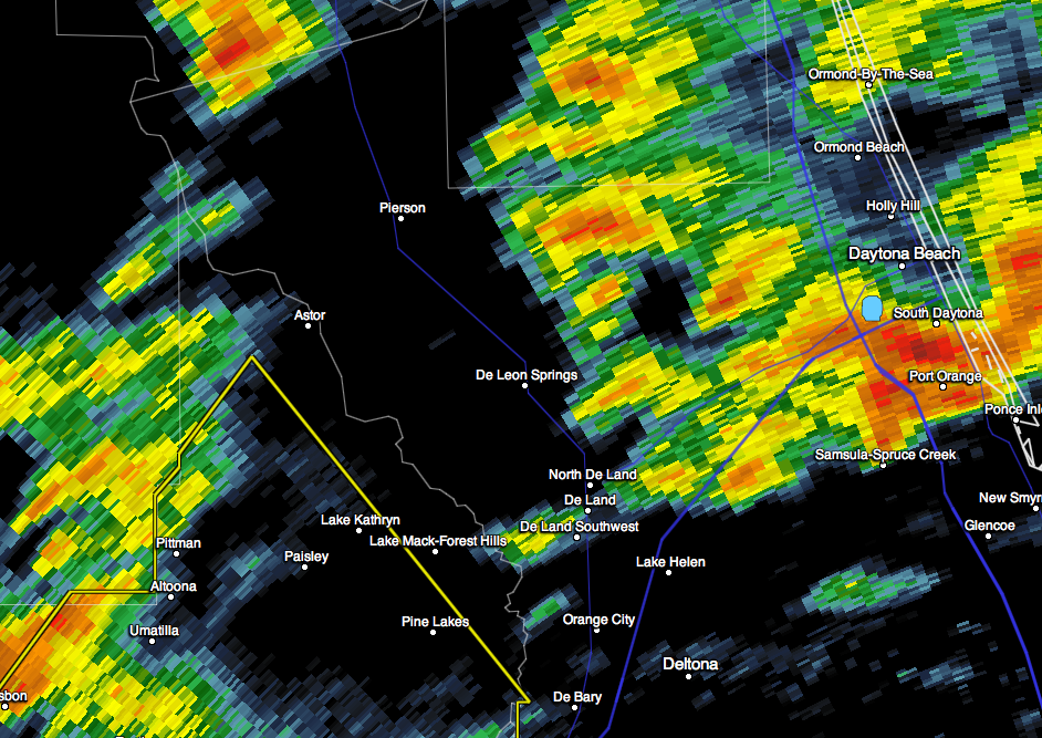 3:38pm Radar Update for Daytona