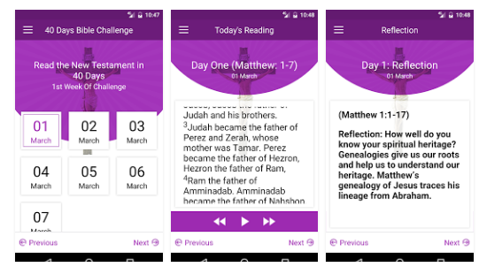 40 Days Bible Challenge - Youth Apps